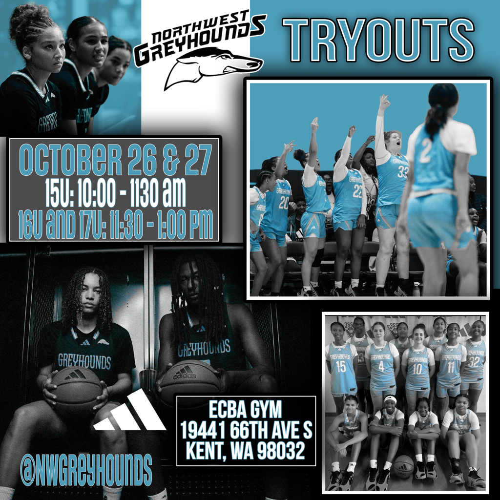 Welcome | NW Greyhounds Spring 2025 Tryouts | Emerald City Basketball ...