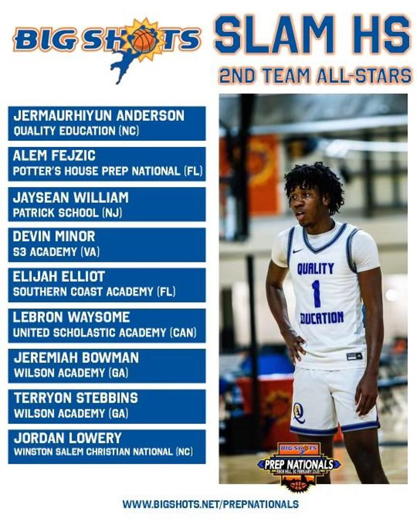 BIG SHOTS PREP NATIONALS Slam High School All Stars