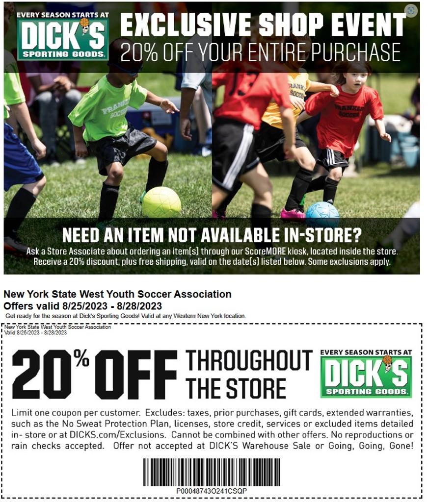 CURRENT CSC COUPONS AND PROMOS! | Photos | Clarence Soccer Club