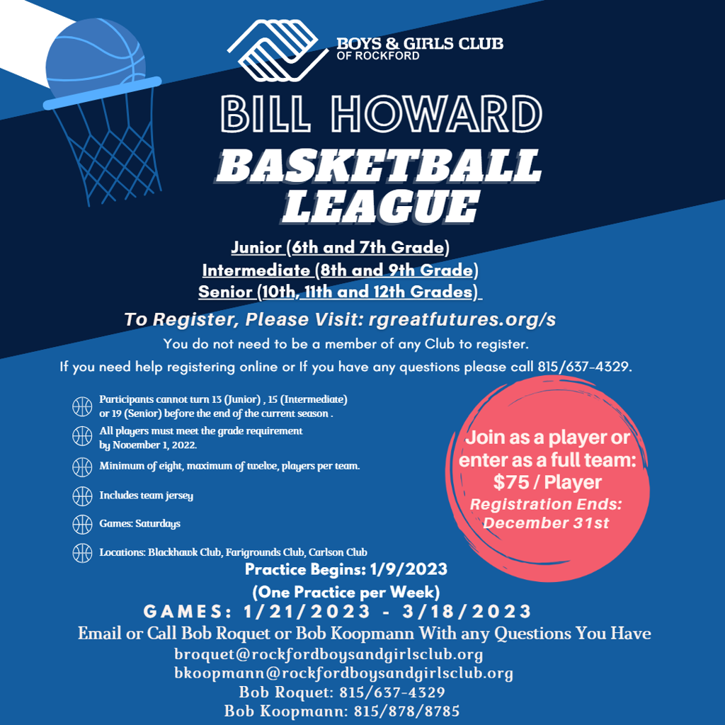 Basketball Grades 6th through 12th