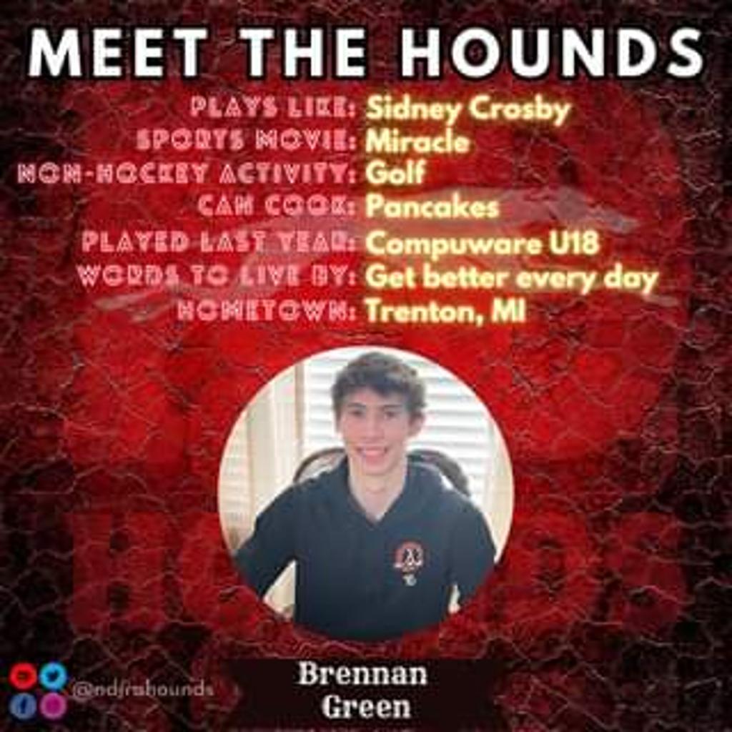 Brennan Green Commits to Notre Dame in the Saskatchewan Hockey League ...