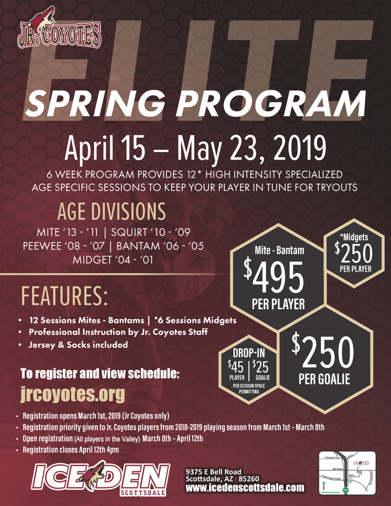 Jr Coyotes Spring Program 2019