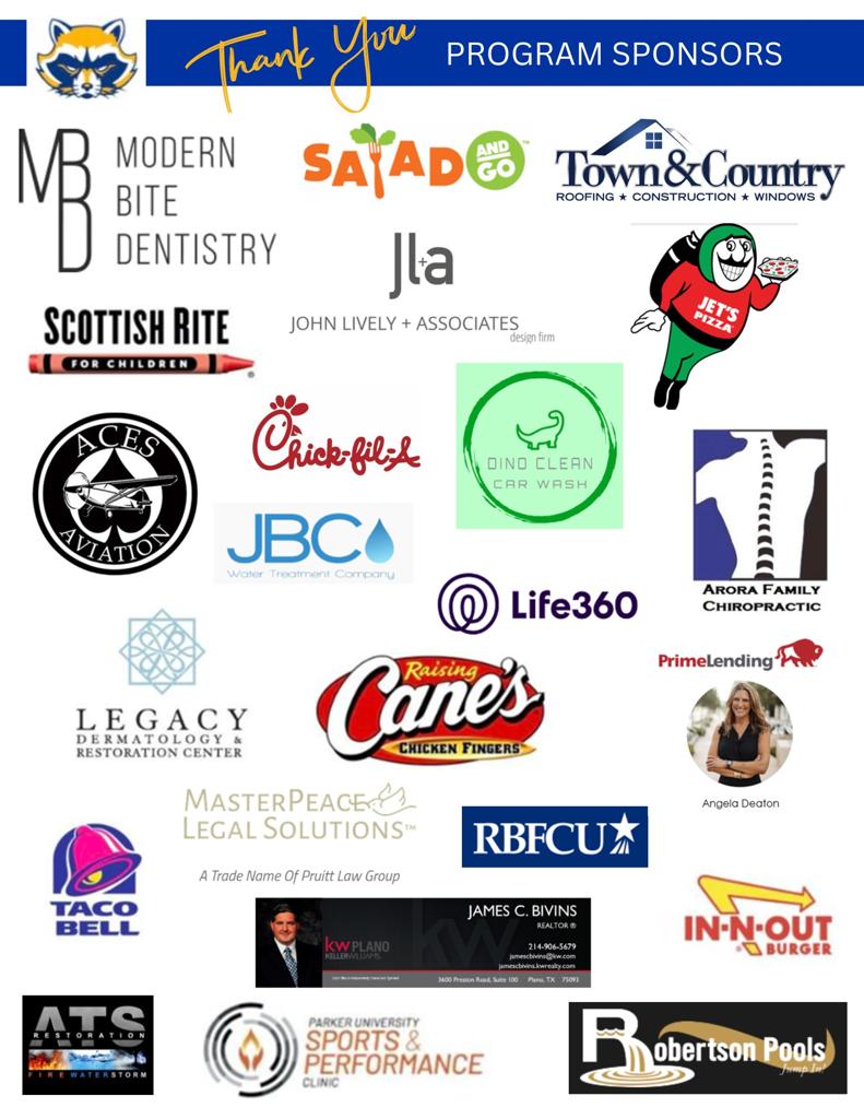 Become a Corporate Sponsor for Frisco Raccoon Football