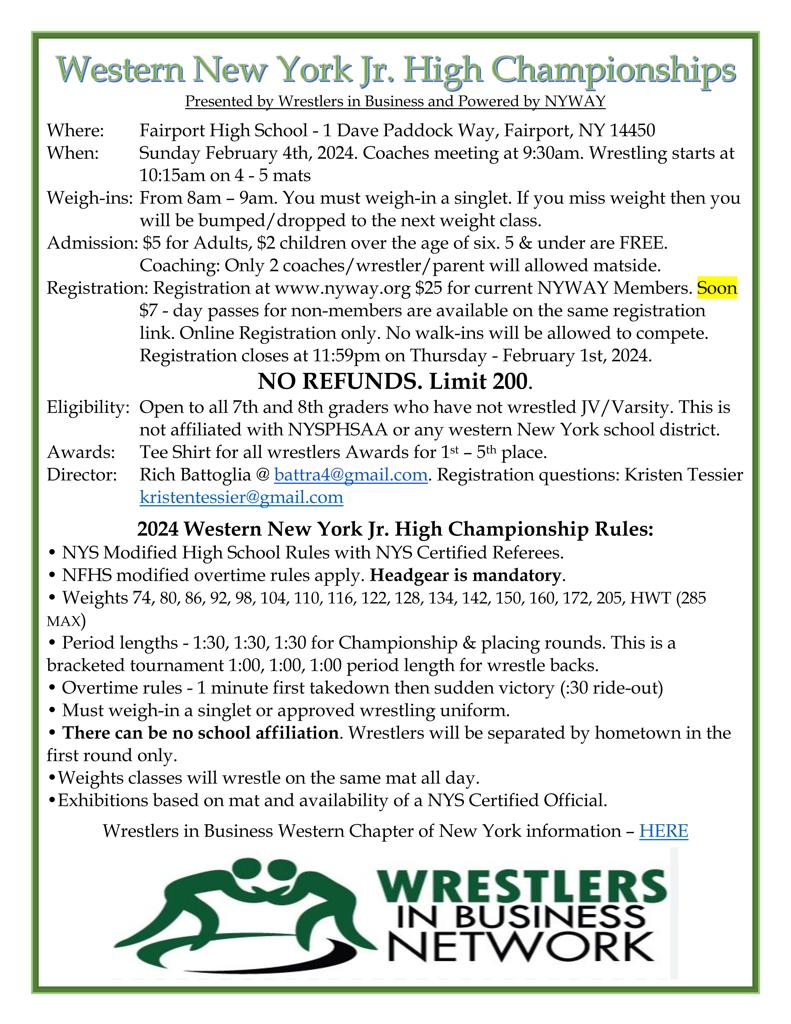 Western New York Jr. High Championship