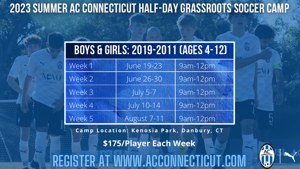 2023 AC CONNECTICUT GRASSROOTS SOCCER CAMP