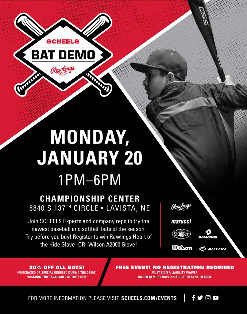 Scheel's Bat Demo Day at Championship Center