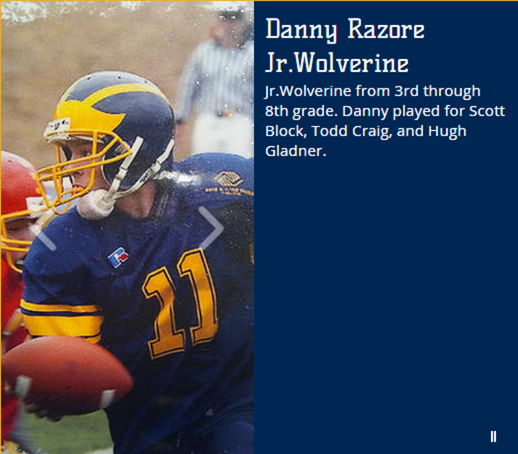 Danny Razore | Photos | Wolverine Jr. Football