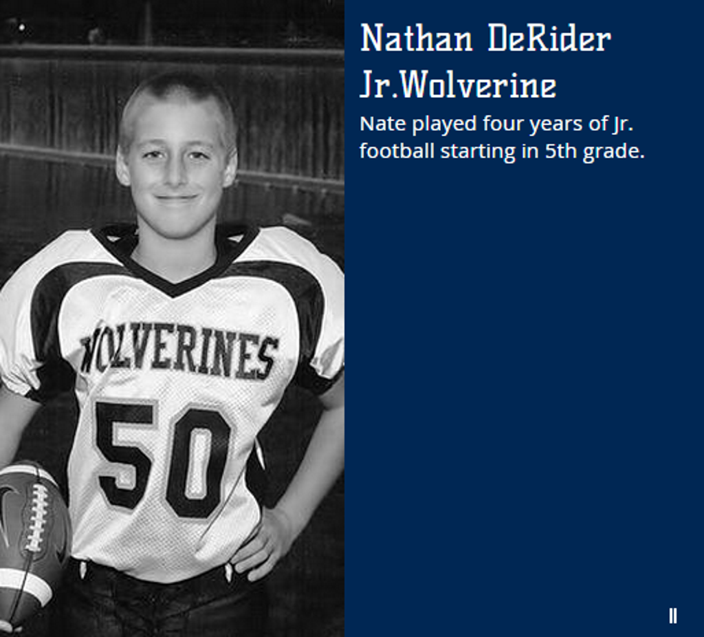 Nathan DeRider | Photos | Wolverine Jr. Football