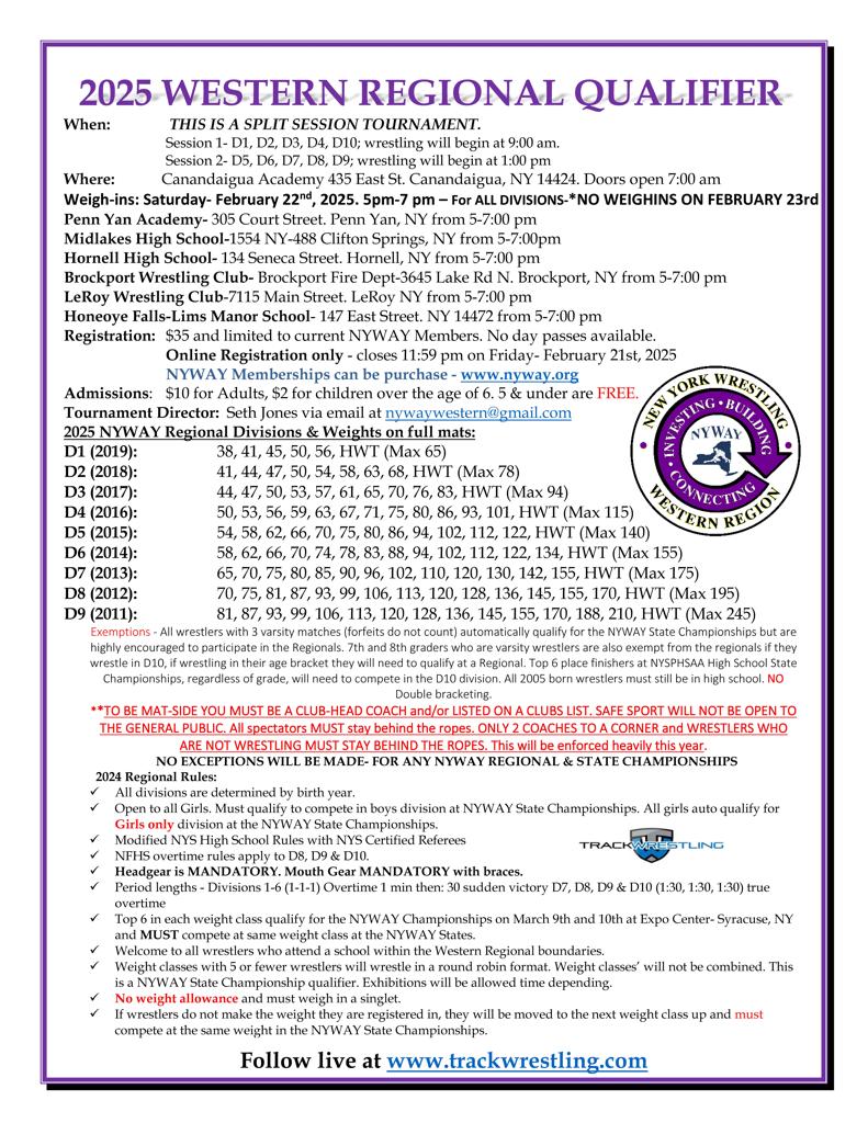 2025 Western Regional Qualifier