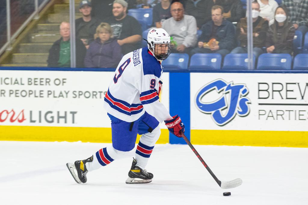 Snuggerud's Hat Trick Powers U18s to 5-2 Win Over Sweden