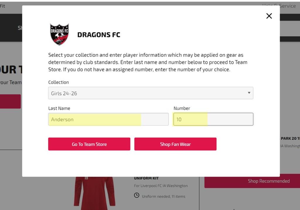 DRAGONSFC UNIFORMS