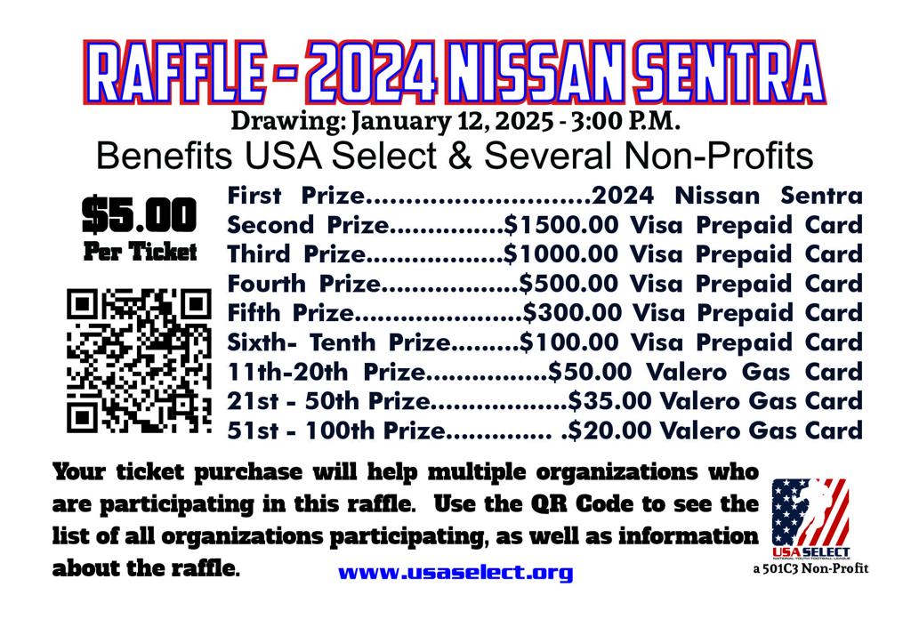 USA Select Multi Org Raffle