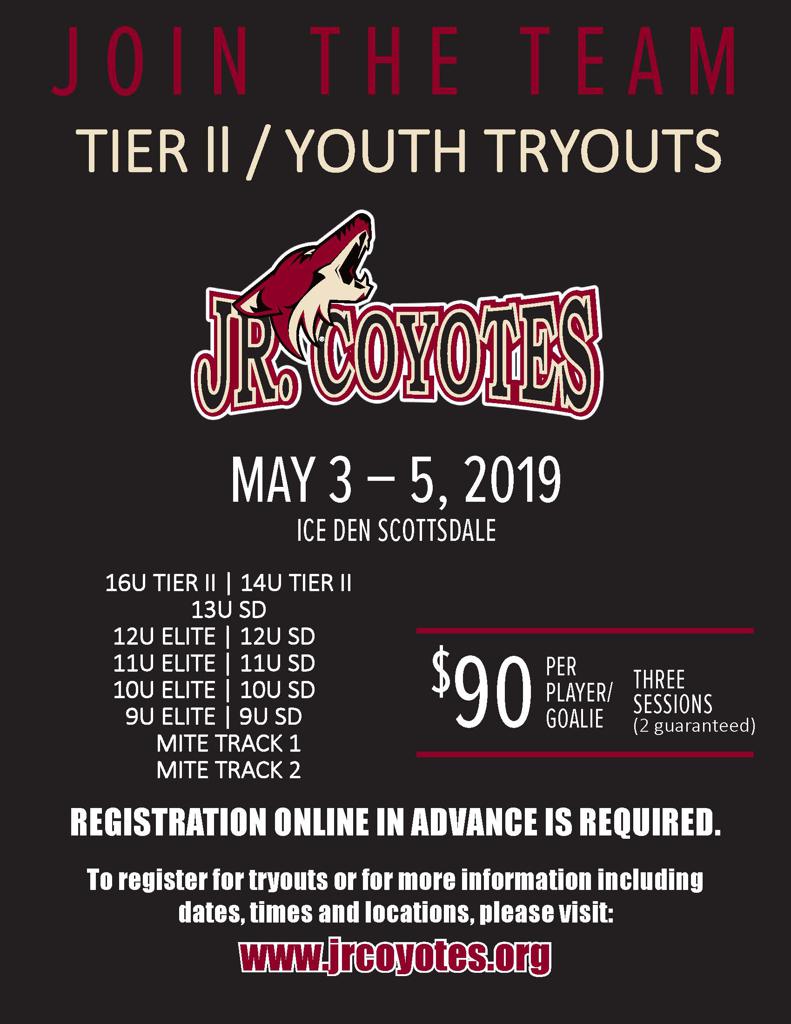 Tier II / Youth Tryouts - Jr Coyotes