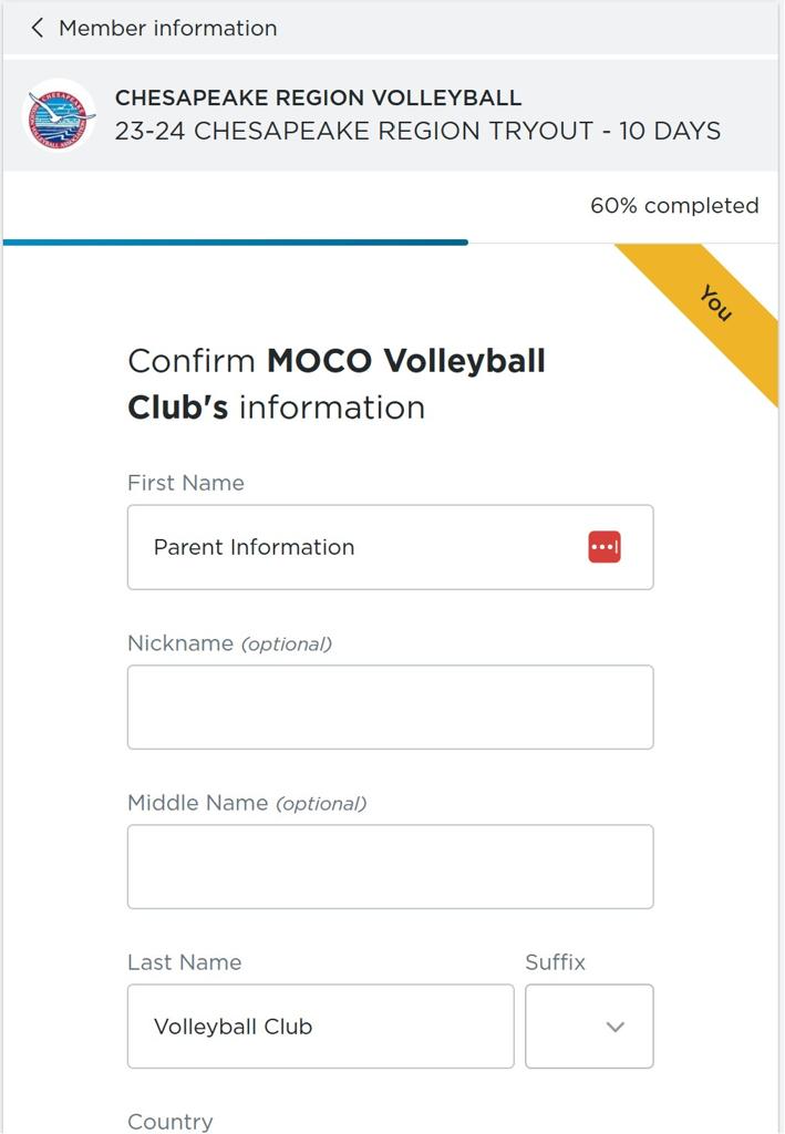 CHRVA Registration Help