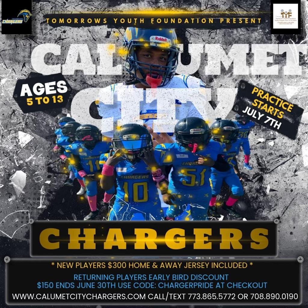 Welcome | 2025 Calumet City Chargers Fall Football and Cheer Online ...
