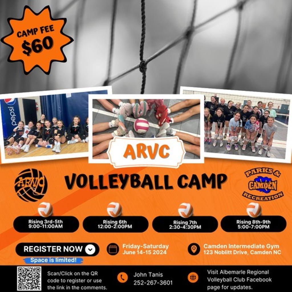 Welcome | ARVC 2024 Camp | Albemarle Regional Volleyball Club
