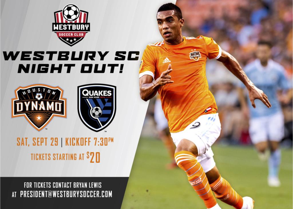 Westbury Soccer Night Out @ Houston Dynamo