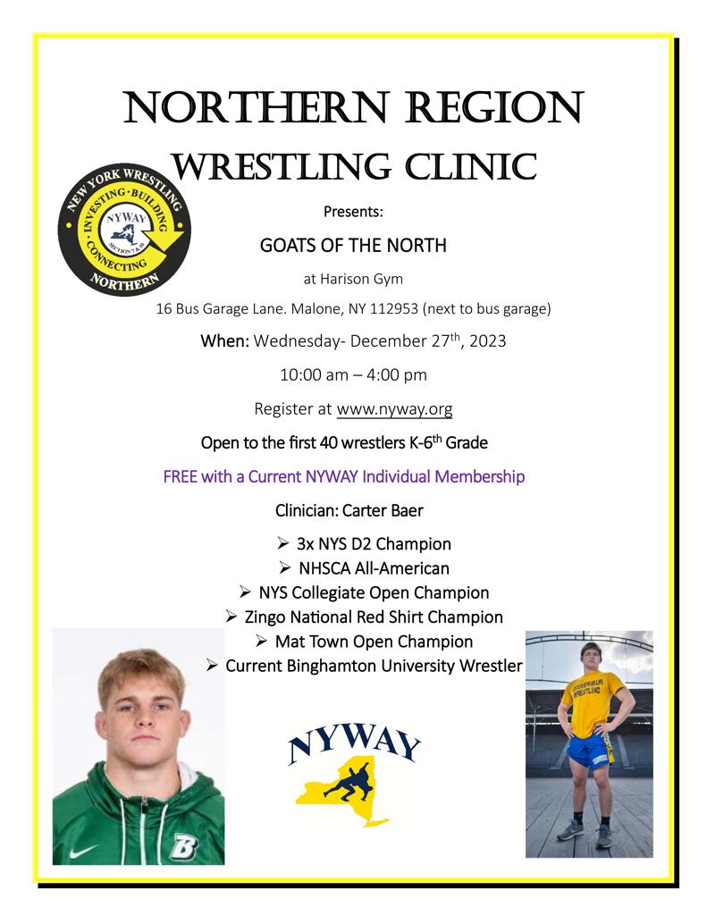 Northern Region Wrestling Clinic