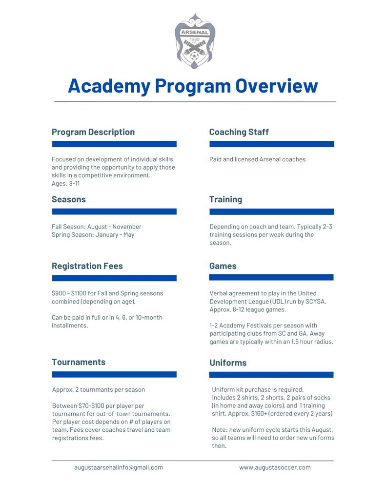 Academy Program