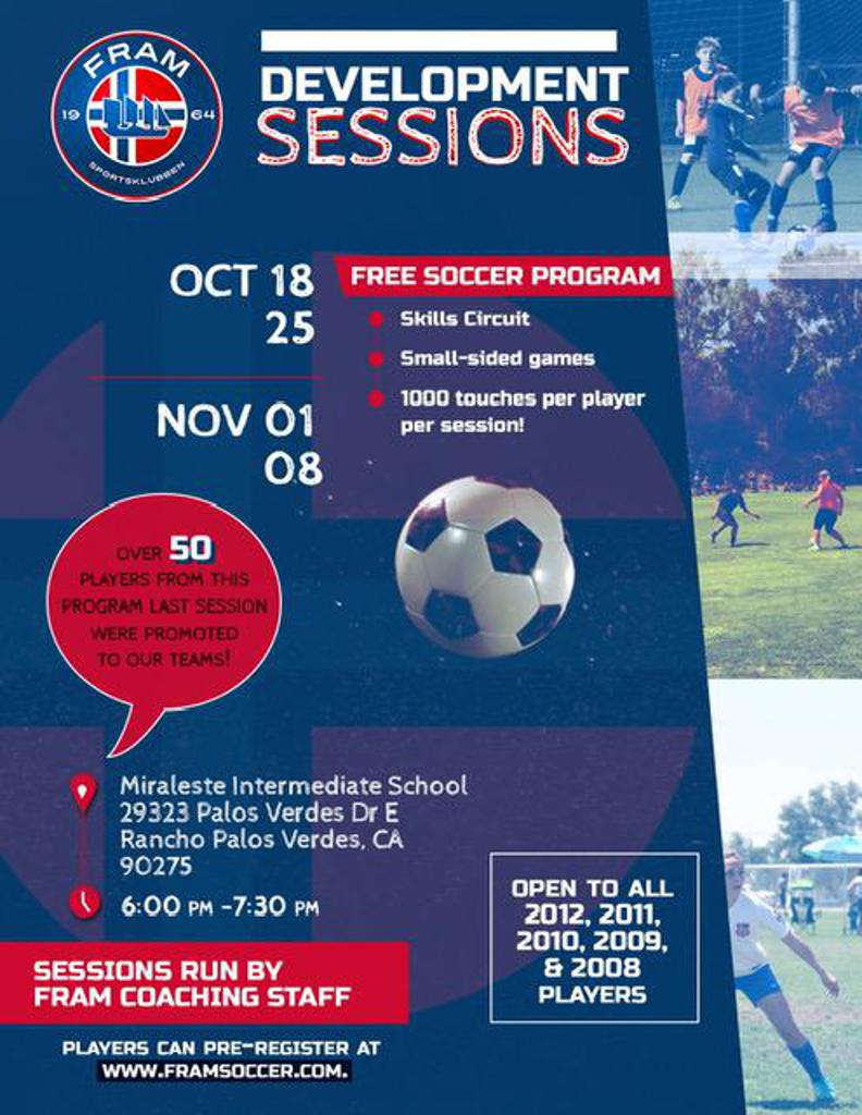 Welcome | FRAM Development Registration 2019 | FRAM Soccer