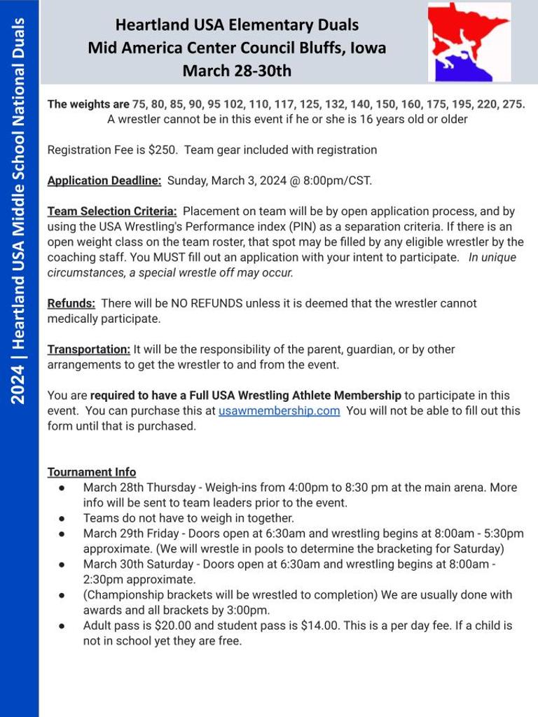 Minnesota Heartland Duals Team