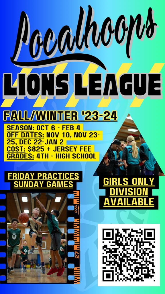 Welcome | Fall/Winter 2023-24 Lions League Registration | LocalHOOPS ...