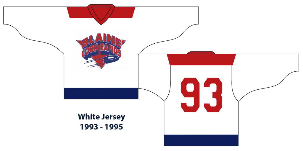 History of Blaine Hockey Jerseys