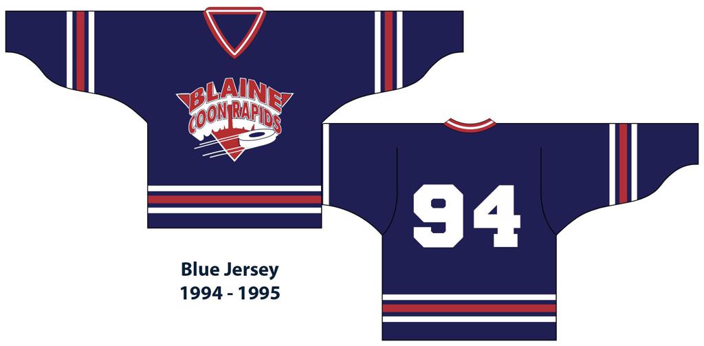 History of Blaine Hockey Jerseys
