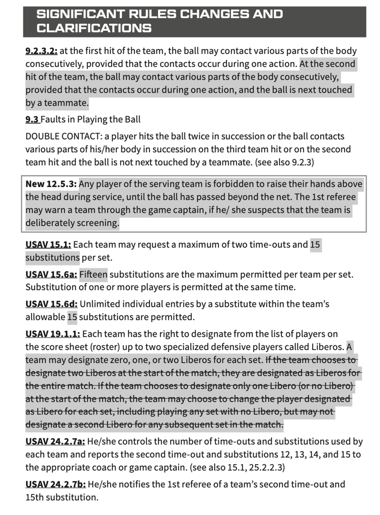Rules and Rule Changes