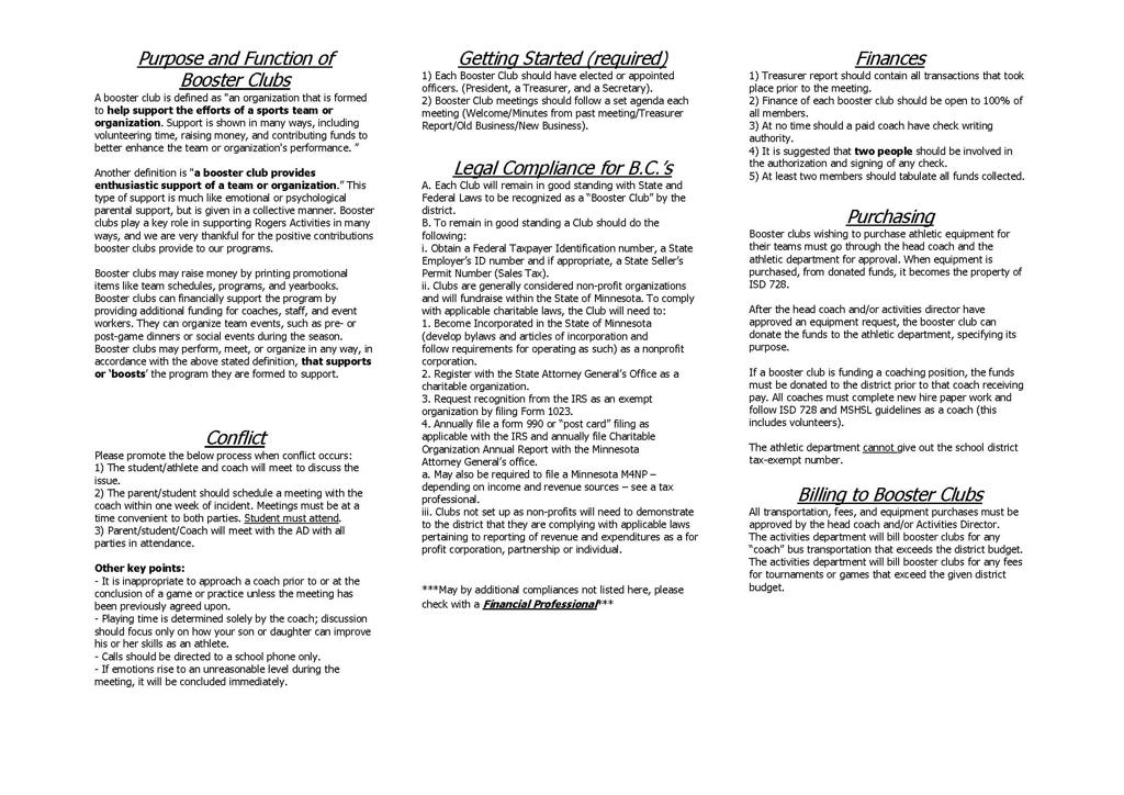 Free Guidelines And Best Practices For Robotics Booster Clubs Booster