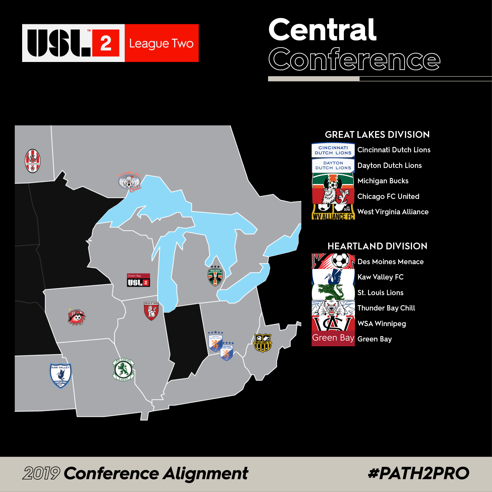 2019 Conference Alignment: Central Conference