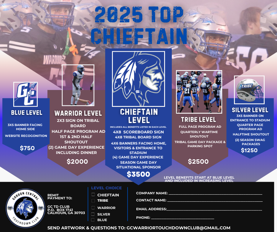 Gordon Central Touchdown Club