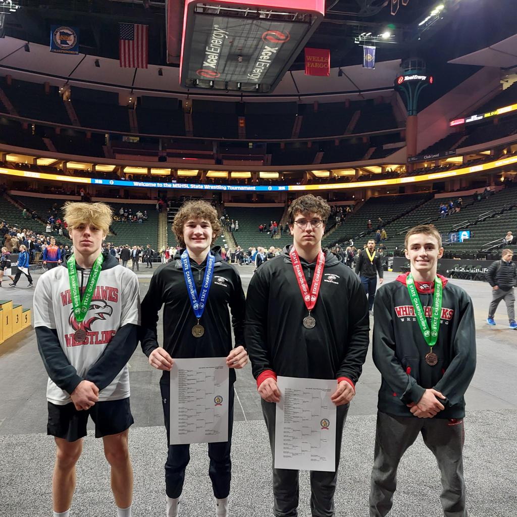 White Hawks Wrestlers Place Four at State, Nelson Claims Third State Title