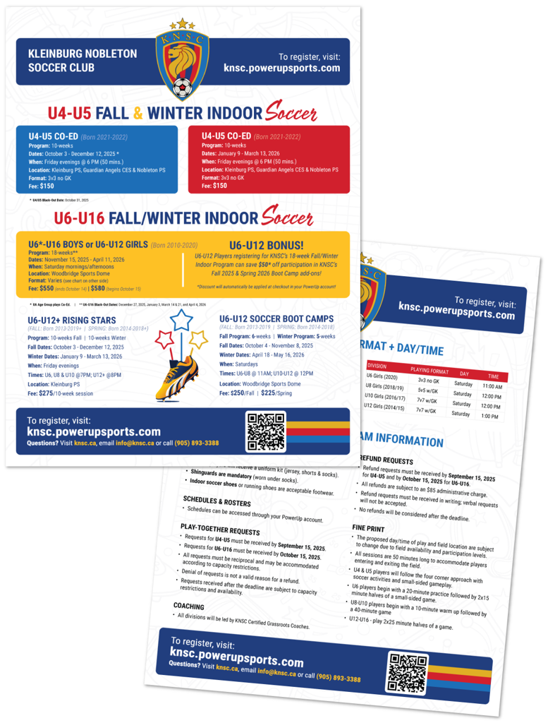 Fall & Winter Indoor 2025/26