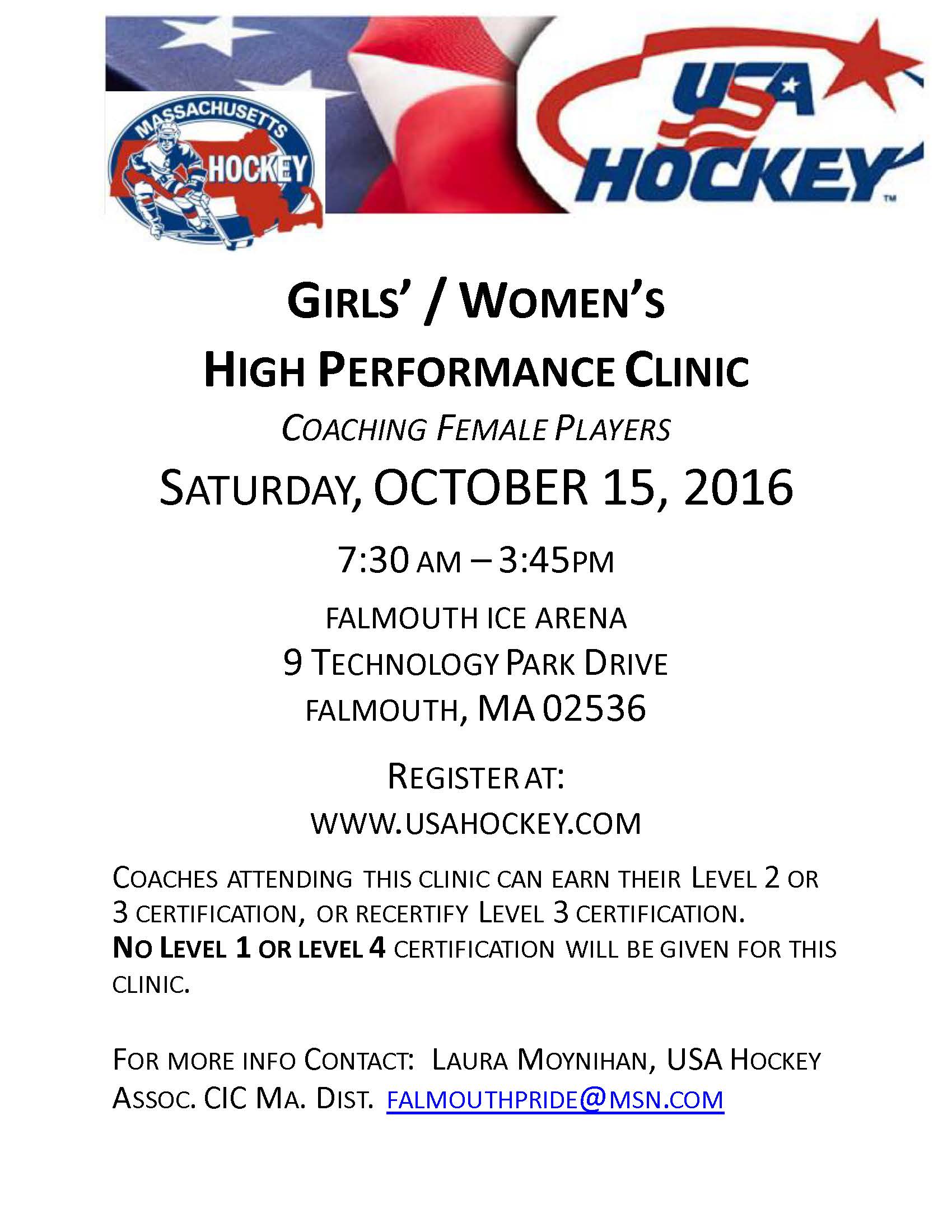 Girls' & Women's High Performance Coaching Clinic