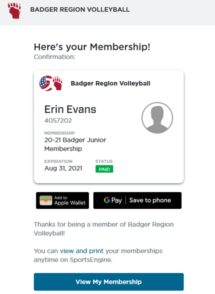 USAV/Badger Region