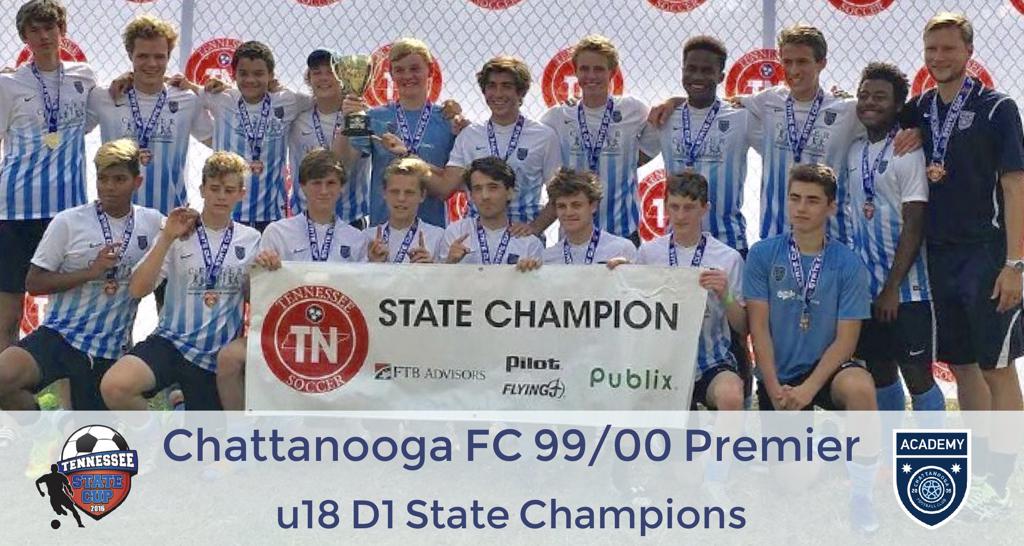 Chattanooga FC Academy wins two D1 State Championships
