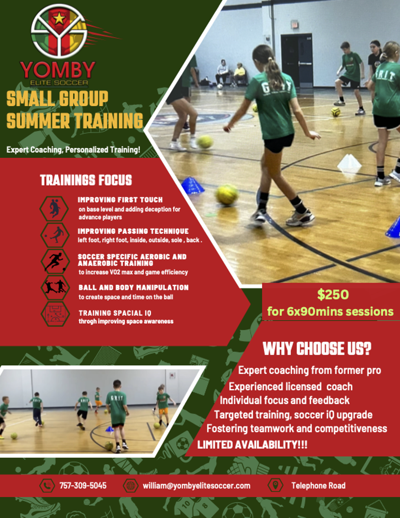 Welcome | Yomby Small Group Training Summer 2025 | FCE United