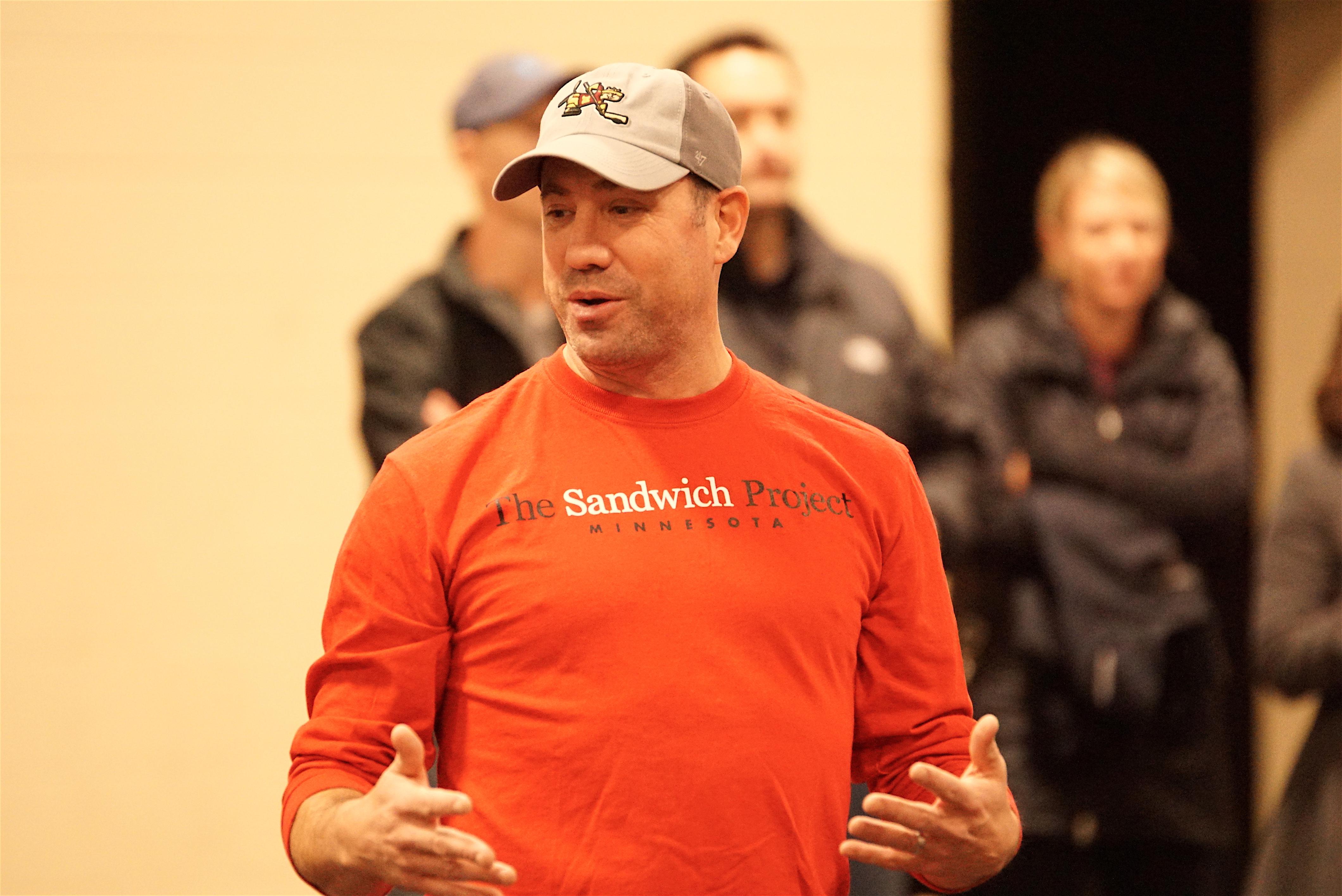 Players Team Up to Make Sandwiches