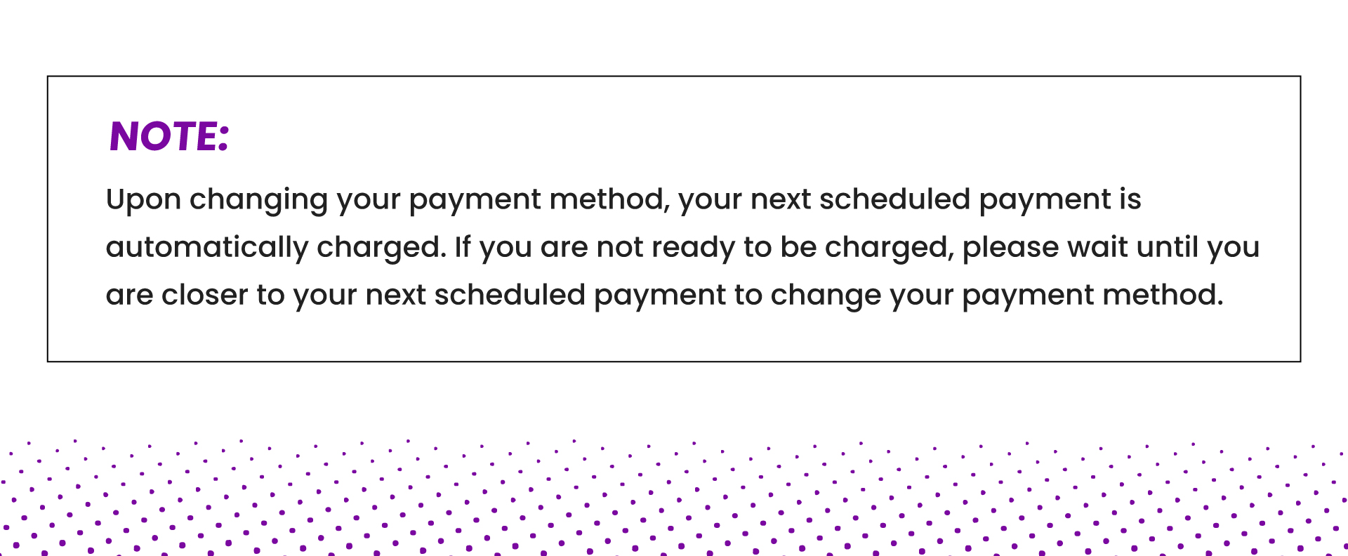 Update Payment Method