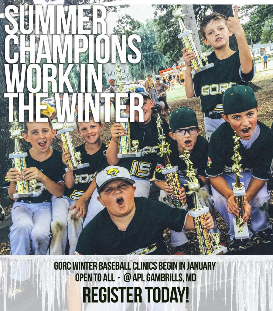 GORC Baseball has a few spots left for 10u and 12u athletes in our ...