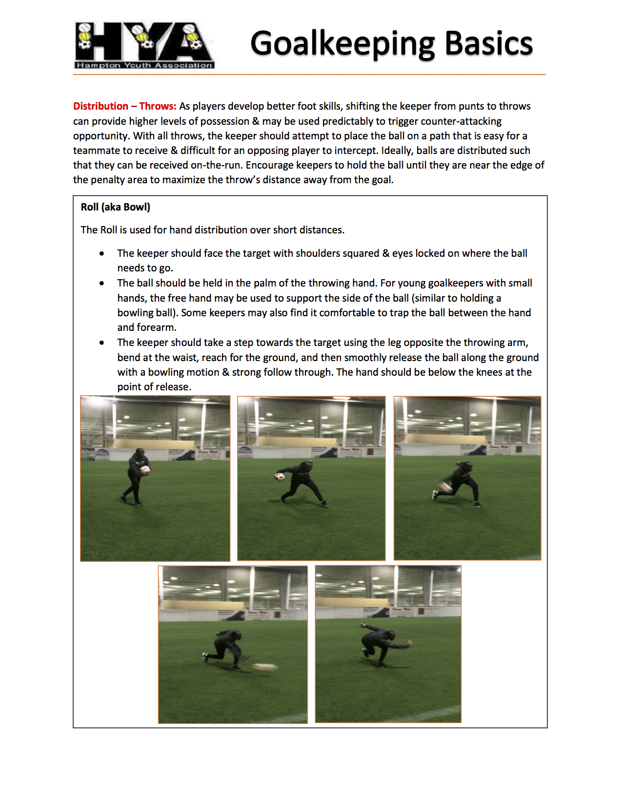 Soccer Goalkeeping Curriculum