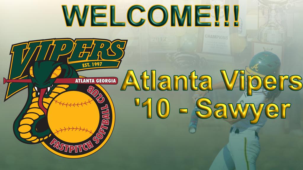 Atlanta Vipers ‘10 Sawyer (12U) Coming on Board This September