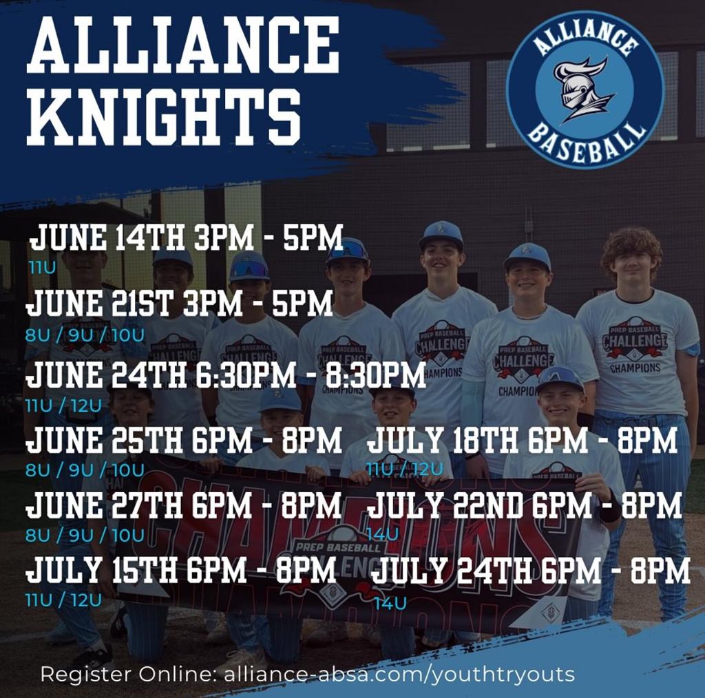 Alliance Baseball Youth Affiliate Tryouts
