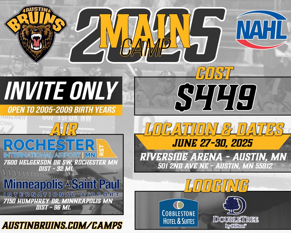 Welcome | 2025 Austin Bruins Main Camp | Austin Bruins
