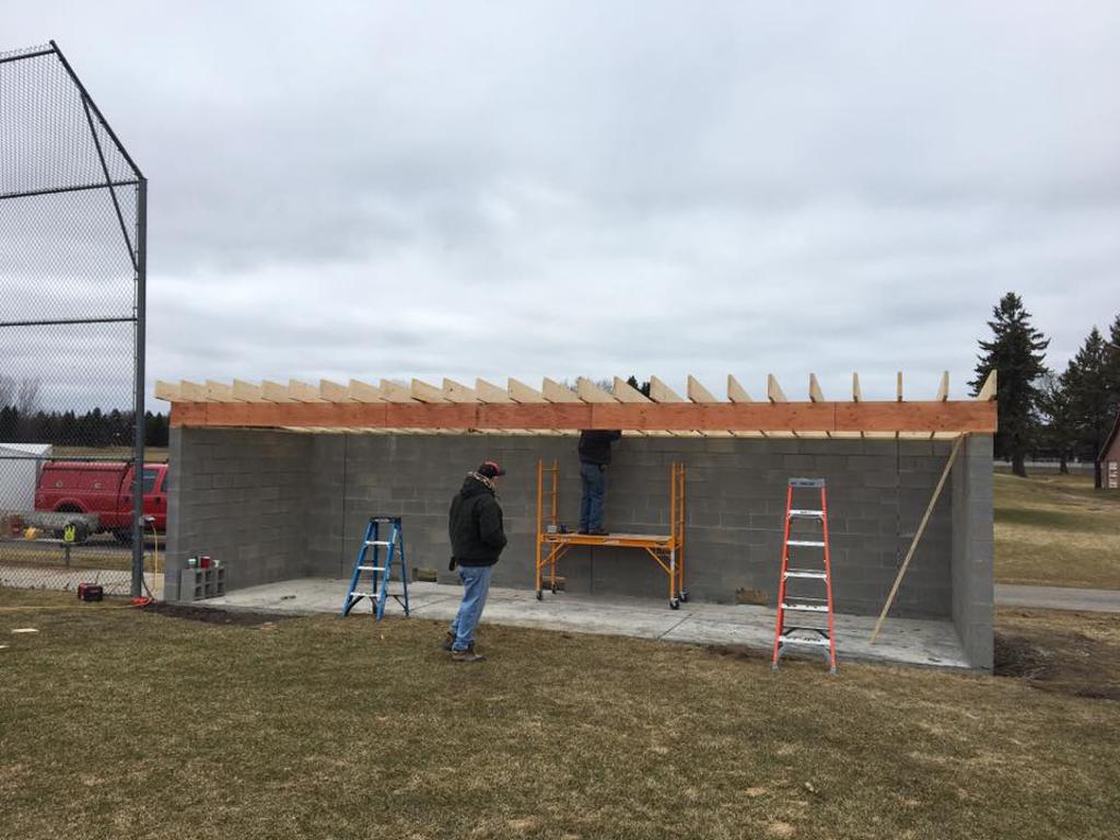 High School B Field Dugouts | Photos | Stillwater Area Baseball Association