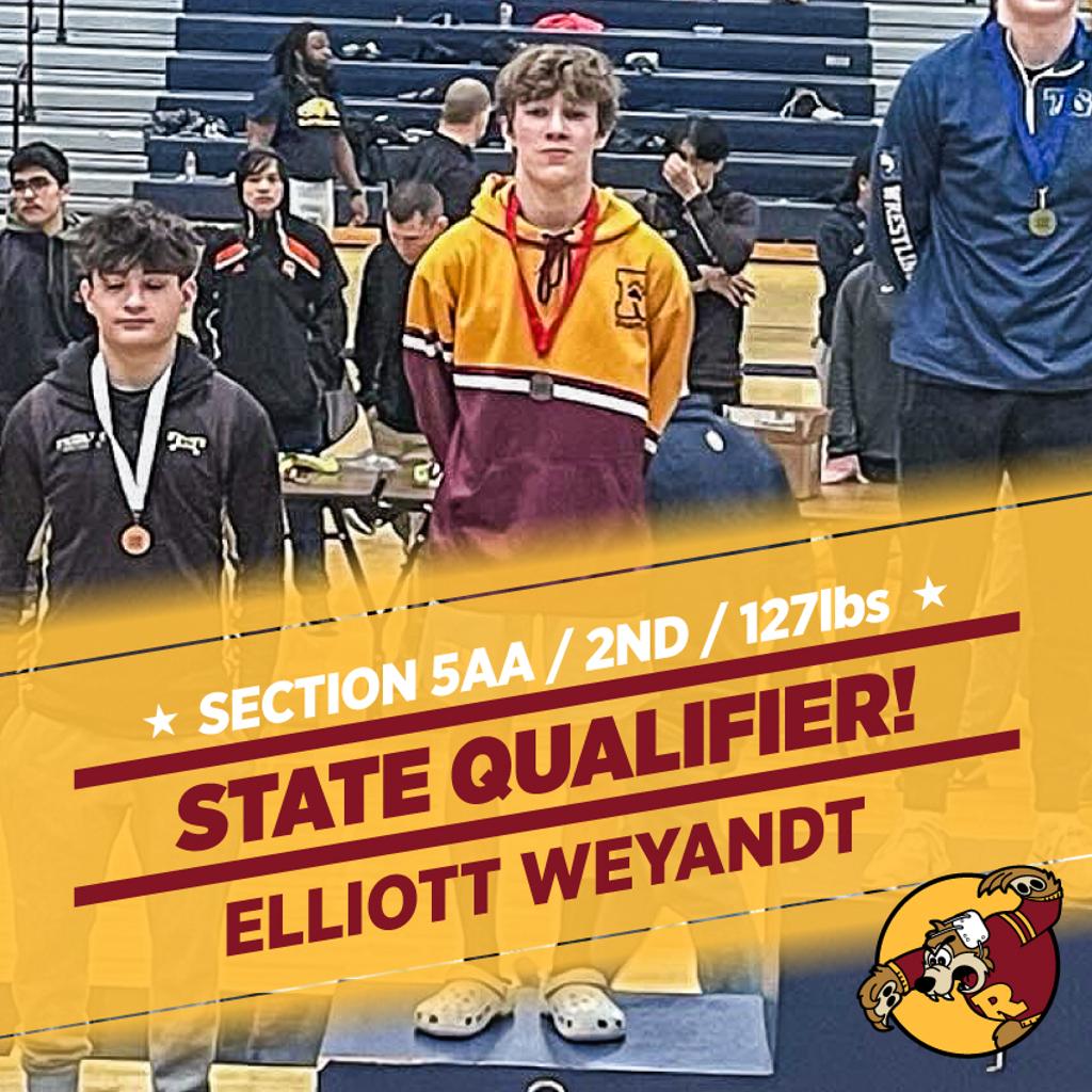 Elliott Weyandt Takes 2nd at Sections, Qualifies for State