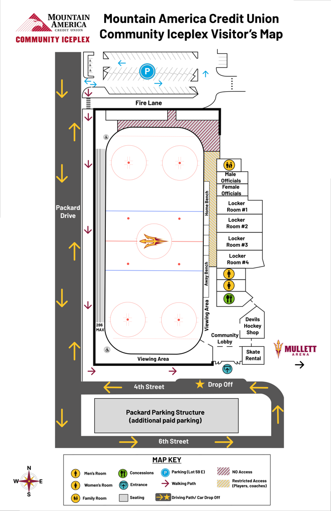 MACI-MULLET Arena Visitor Information