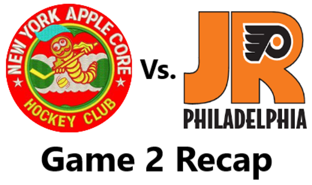 Applecore defeats EHL Jr. Flyers 5 – 2 to split weekend series