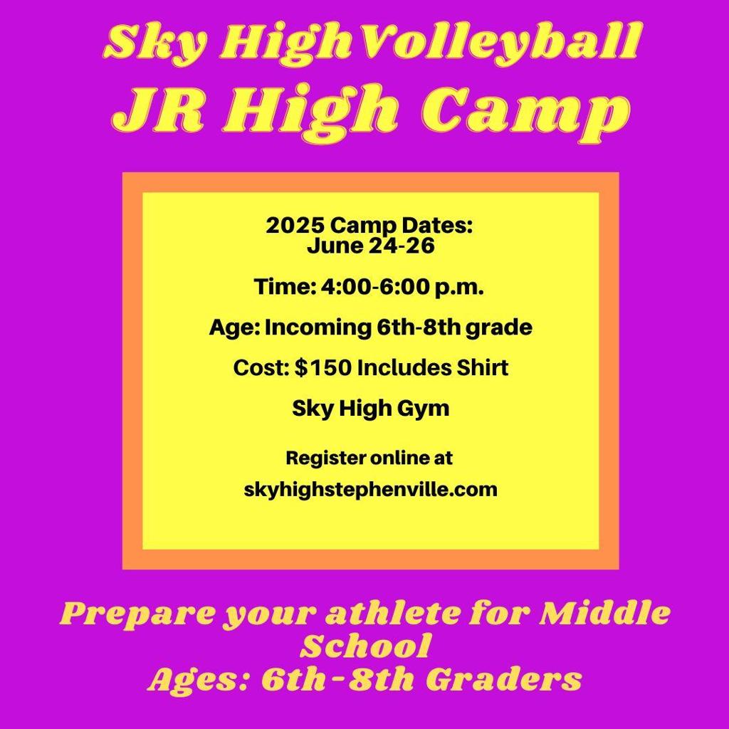 Junior High Prep Camp